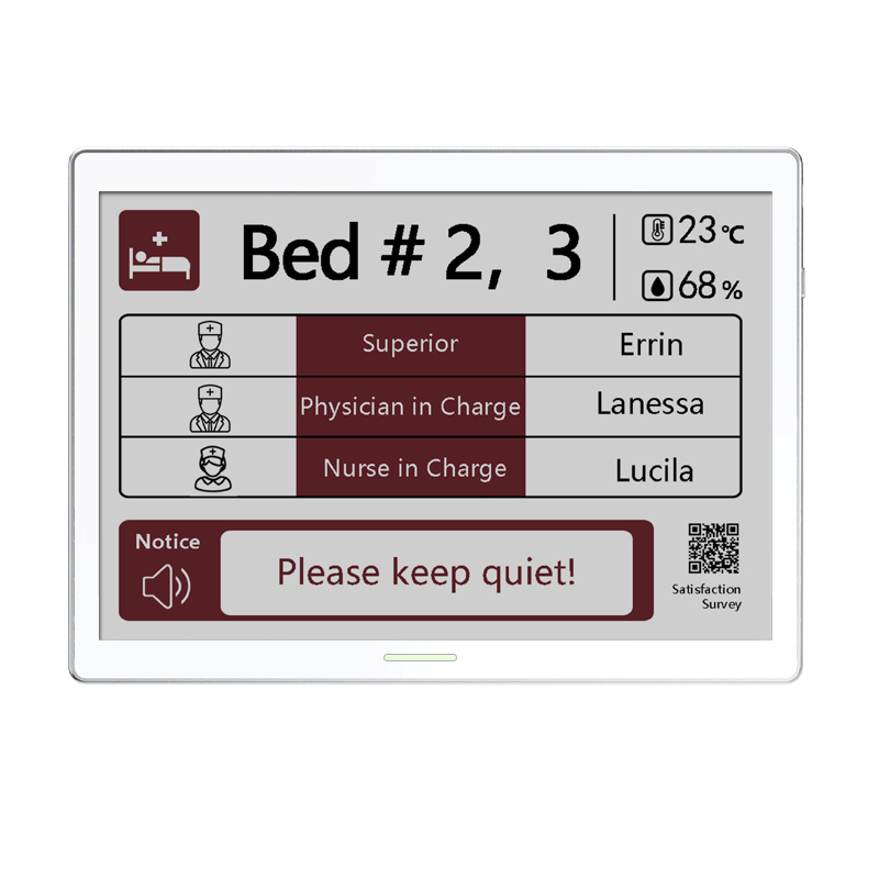 T116 E-paper Room Information Display Helps Deliver the Best Care