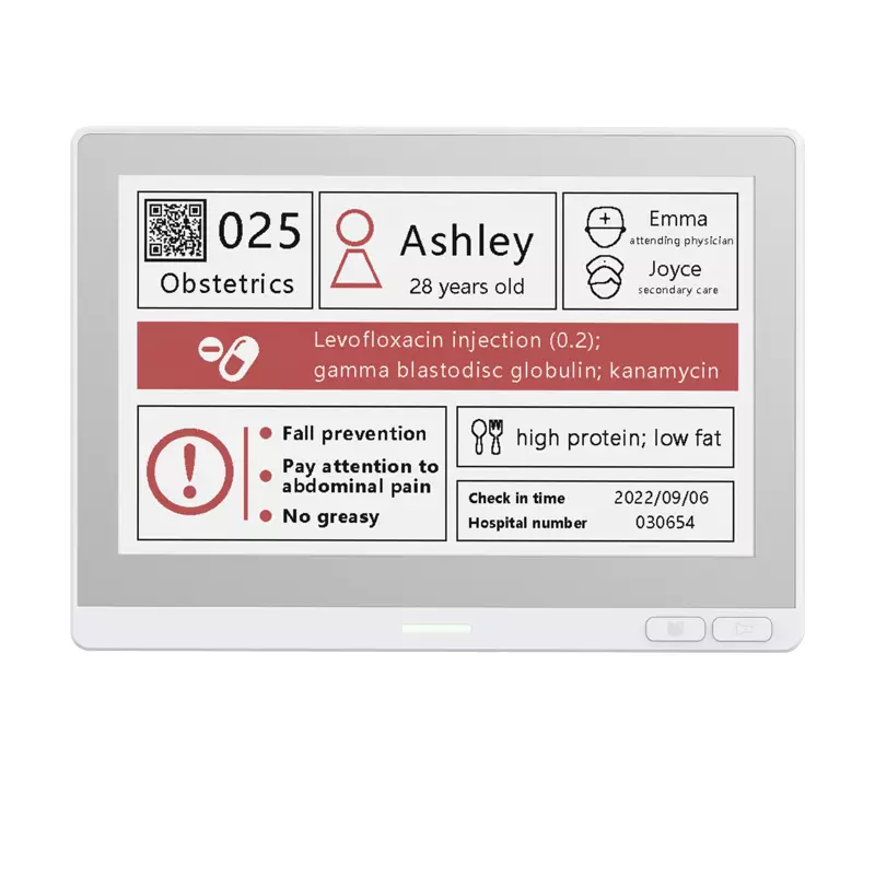 E-ink Door Sign Digital Signage for Patient Room | Seekink