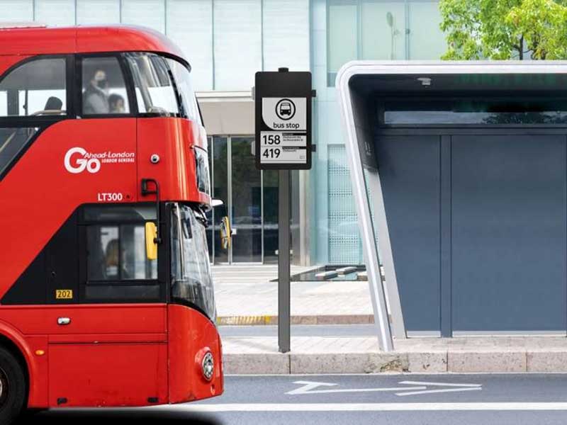 Eco-Friendly E-Paper Bus Stop Digital Signage | Seekink
