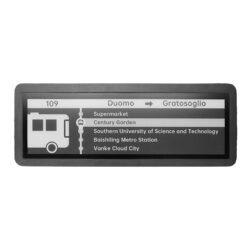E-ink Sign with Flight/Train Information | Seekink